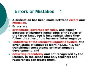 Error analysis revised | PPT