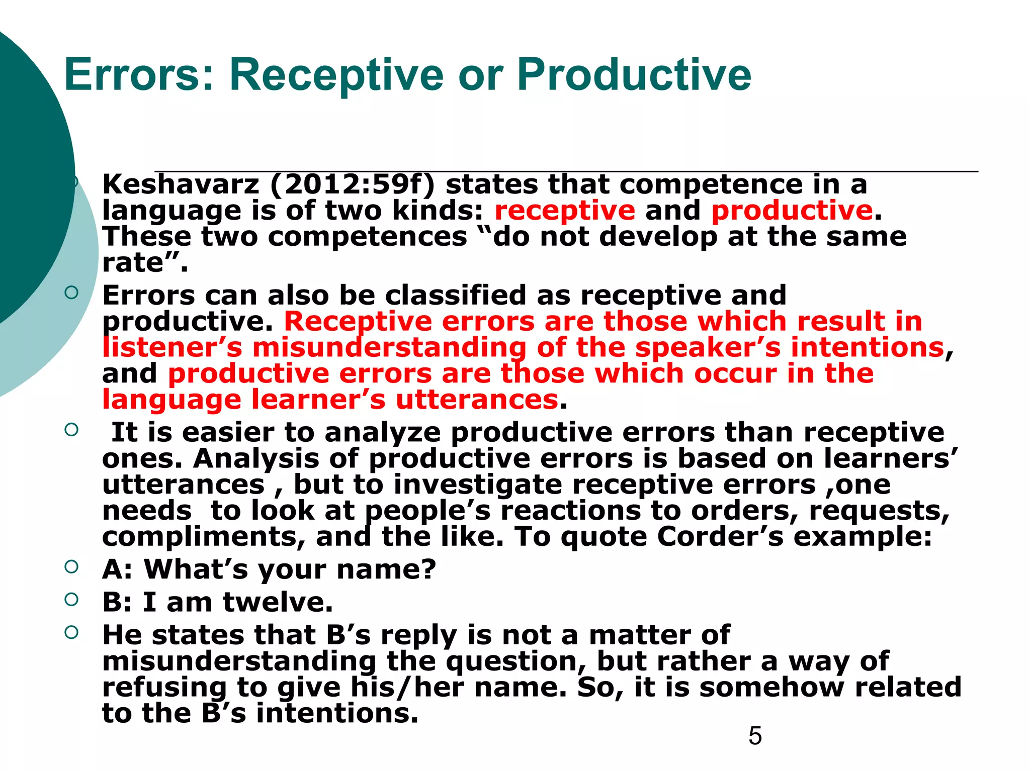 Error analysis | PPT