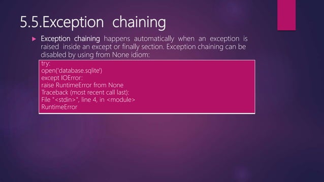 Error and exception in python | PPTX