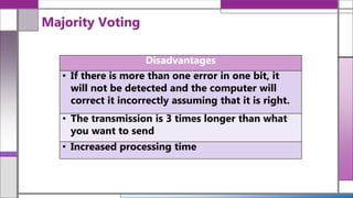 Error Checking and Correction (Parity Bit, Majority Voting, Check Digit) | PPTX