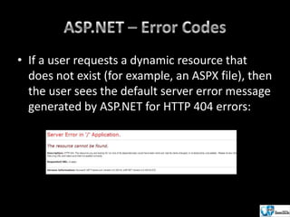 Error codes & custom 404s | PPTX