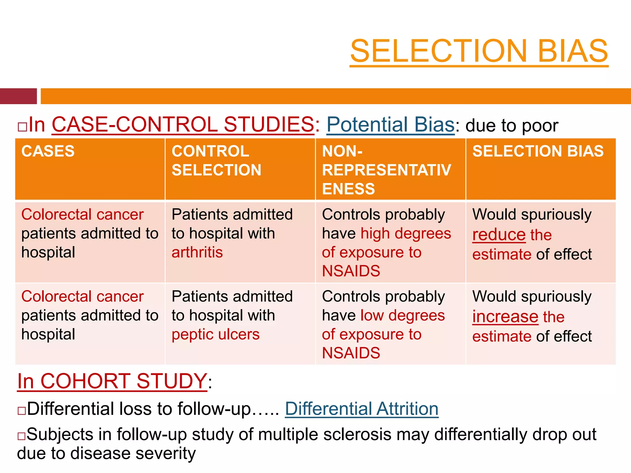 Error, confounding and bias | PPTX