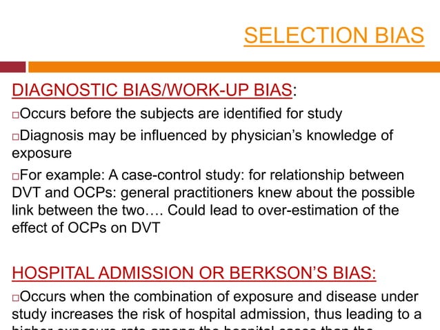 Error, confounding and bias | PPTX