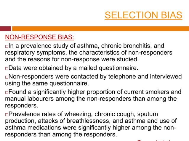 Error, confounding and bias | PPTX