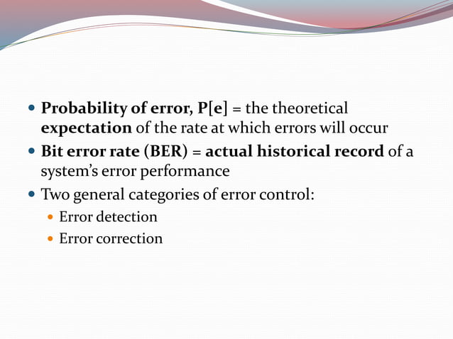 Error control coding | PPT