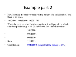 Error control, parity check, check sum, vrc | PPT