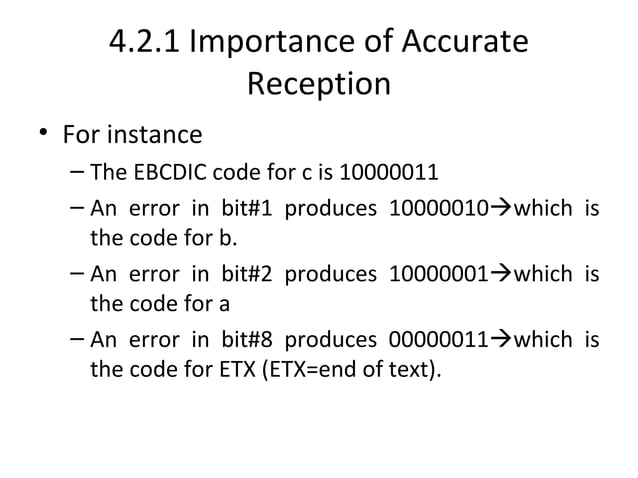 Error control, parity check, check sum, vrc | PPT
