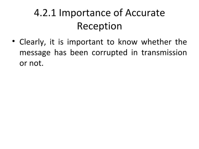 Error Control Parity Check Check Sum Vrc Ppt
