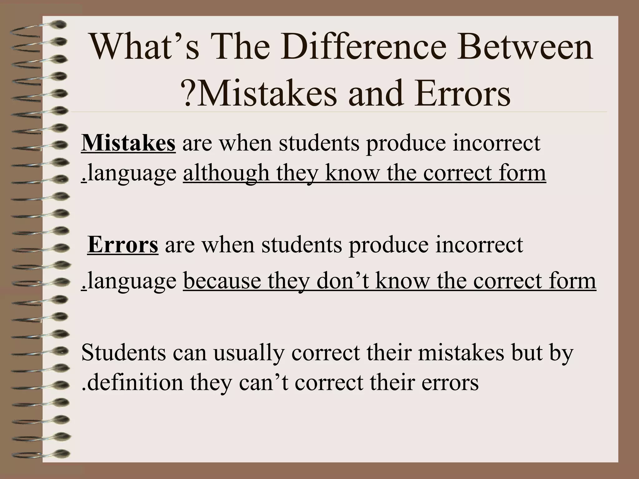 Error correction | PPT