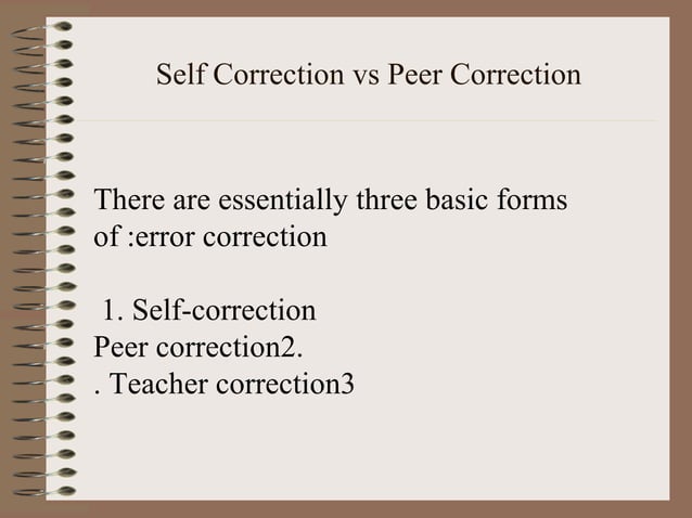 Error correction | PPT
