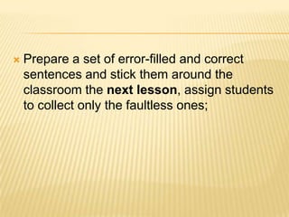 Error Correction Teacher Training | PPSX