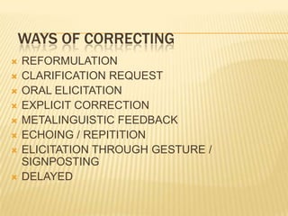 Error Correction Teacher Training | PPSX