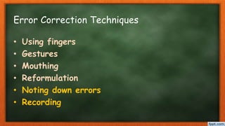 Error correction | PPT