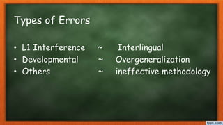 Error correction | PPT