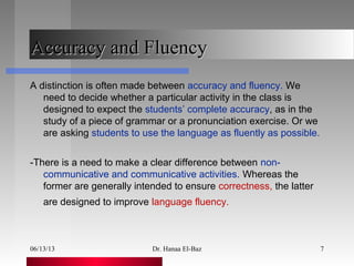 Error correction and feedback | PPT