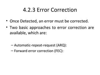 Error correction, ARQ, FEC | PPT