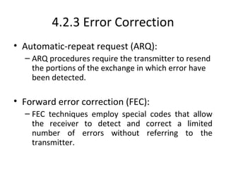 Error correction, ARQ, FEC | PPT