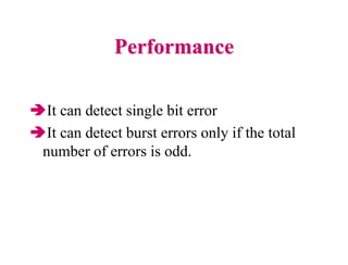 Error correction error detection in digital communication | PPT