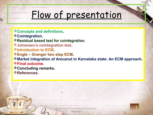Cointegration And Error Correction Model Ppt
