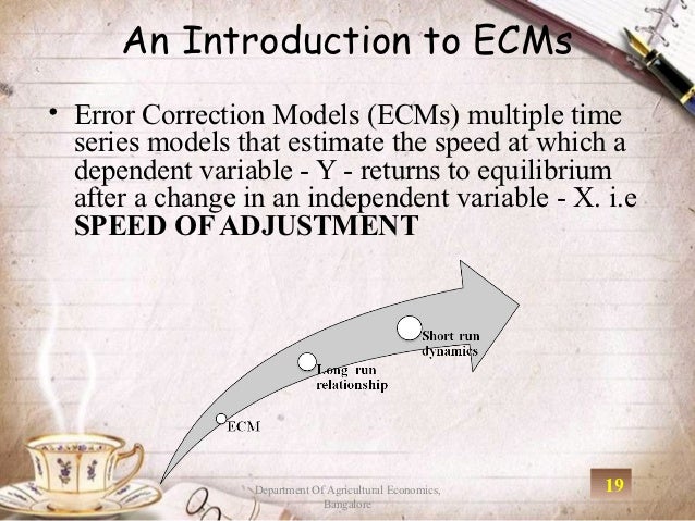 Cointegration And Error Correction Model