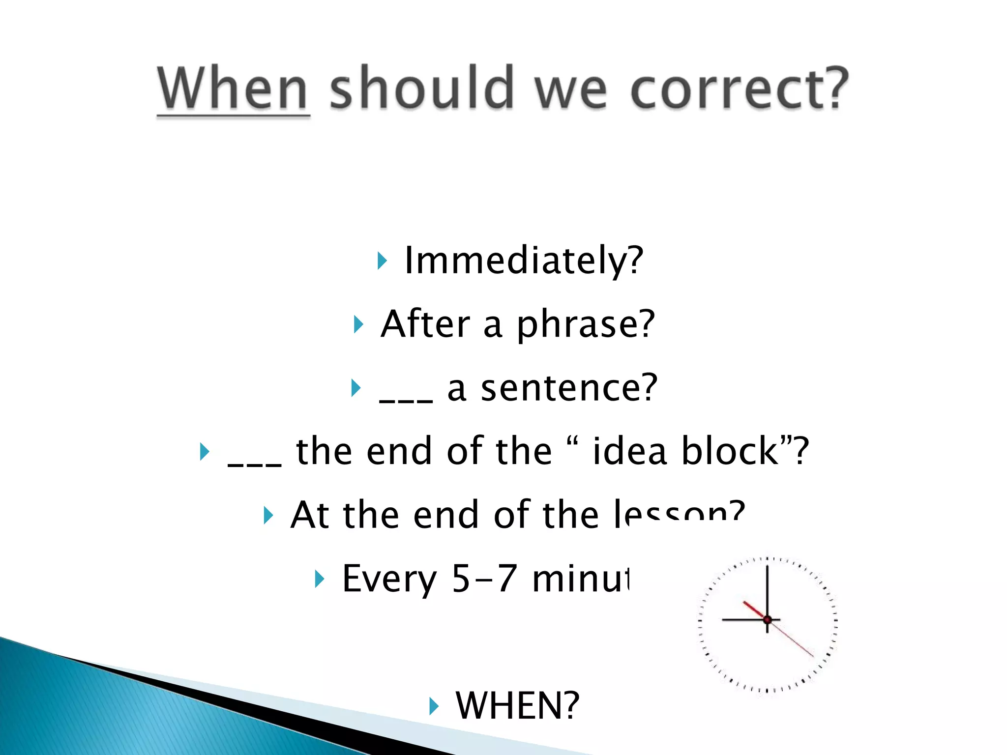 Error Correction Ppt | PPT