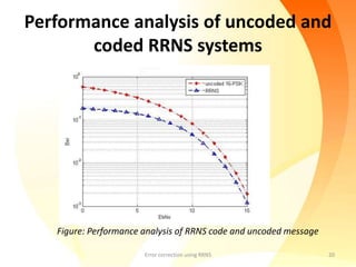 Error correction using redundant residue number system | PPTX