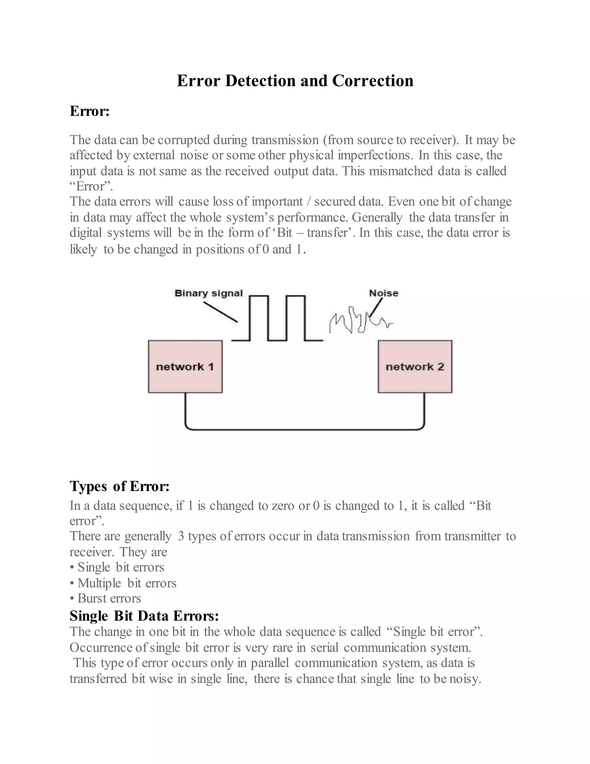 Error dectation and correction | DOCX