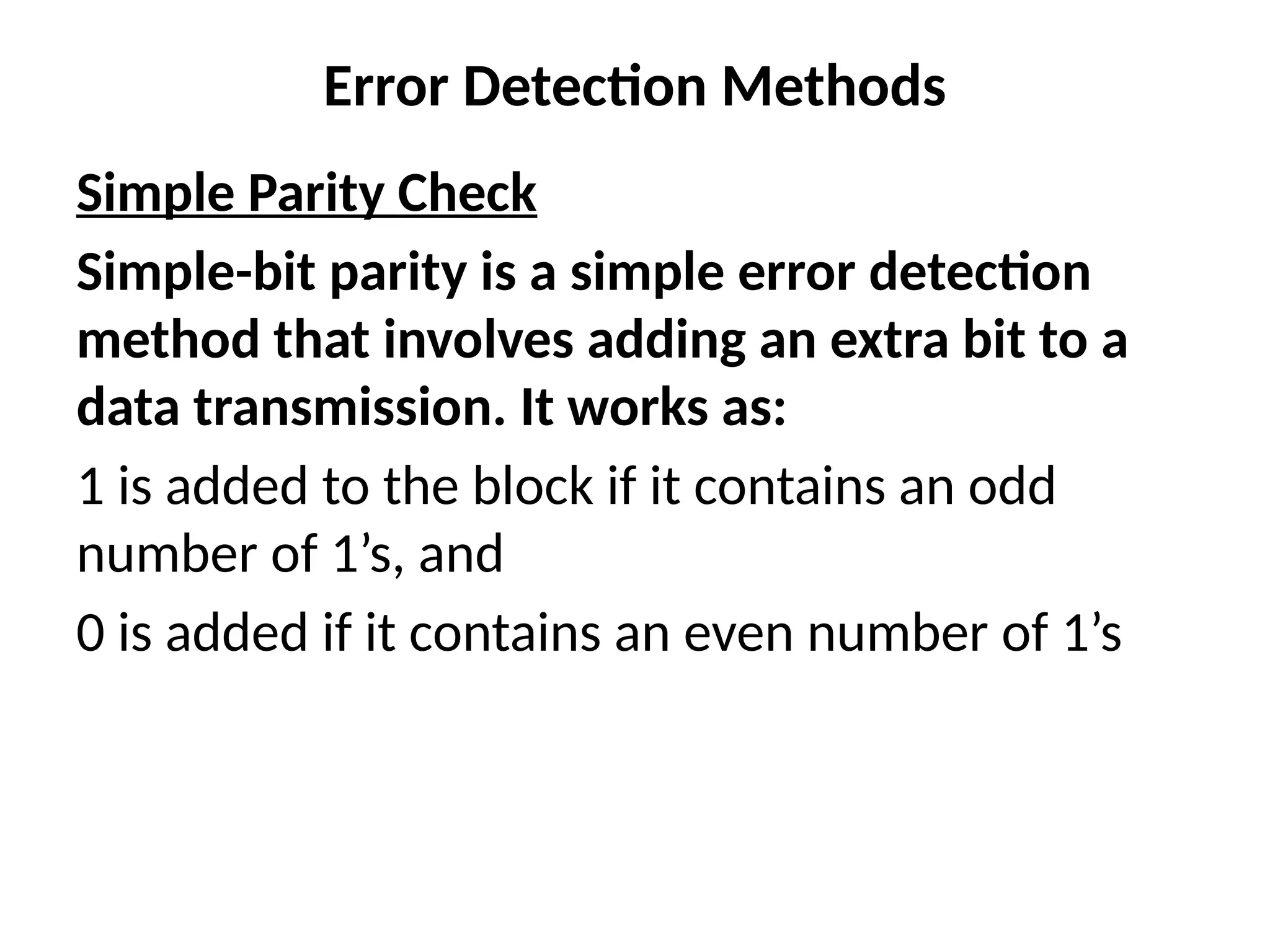 Error detection and correction of computer network | PPTX