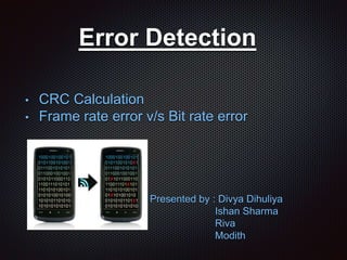 Error detection in Data Communication System | PPTX