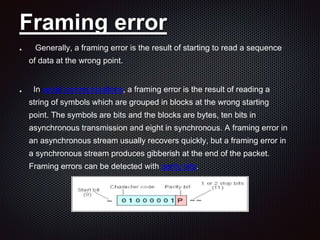 Error detection in Data Communication System | PPTX