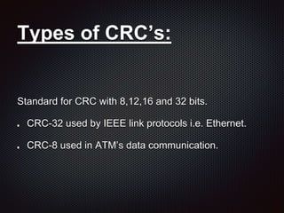 Error detection in Data Communication System | PPTX