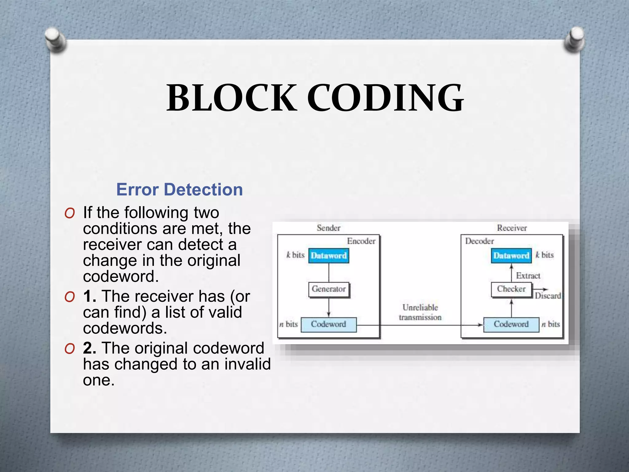 Error Detection and Correction - Data link Layer | PPTX