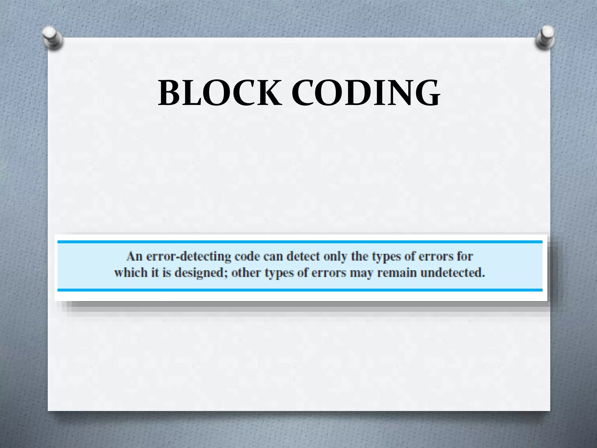 Error Detection and Correction - Data link Layer | PPTX