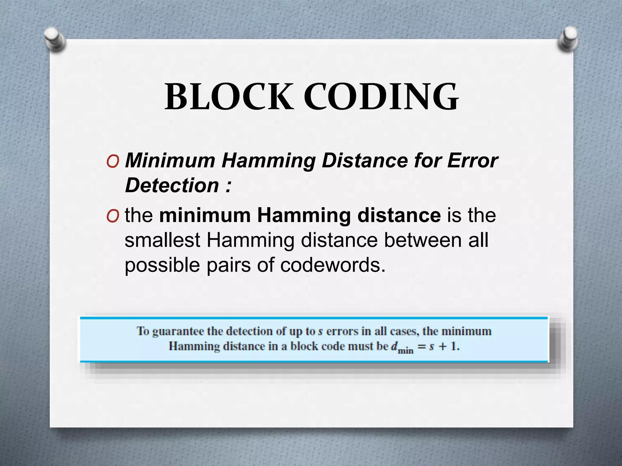 Error Detection and Correction - Data link Layer | PPTX