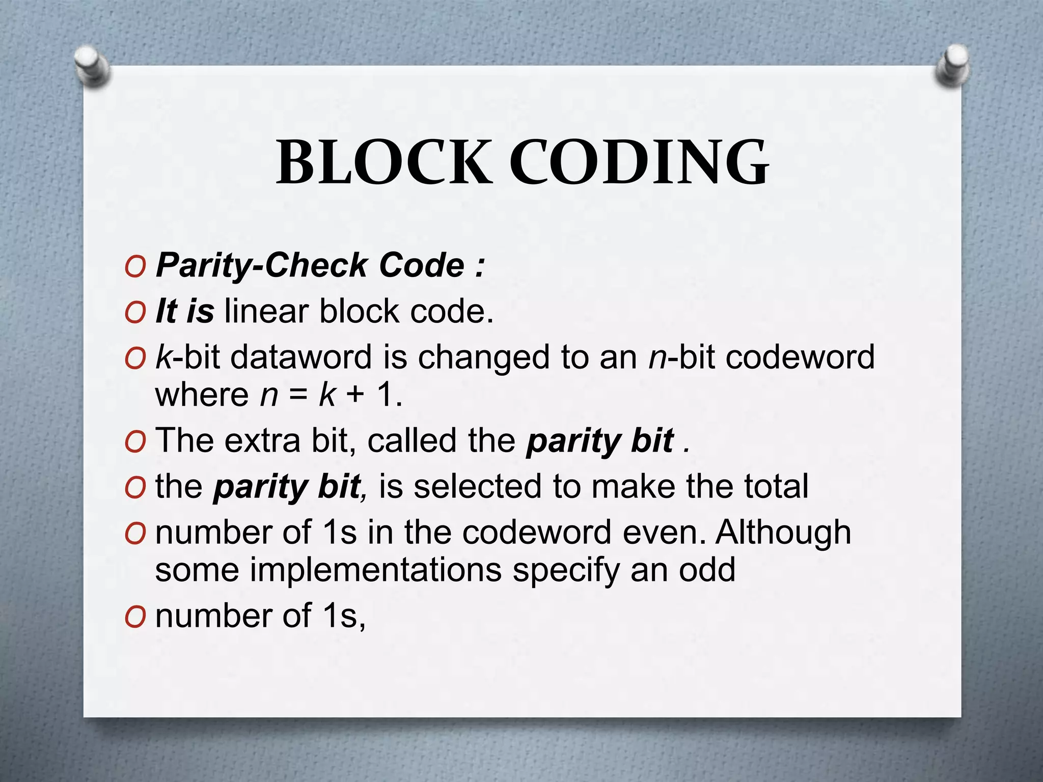 Error Detection and Correction - Data link Layer | PPTX