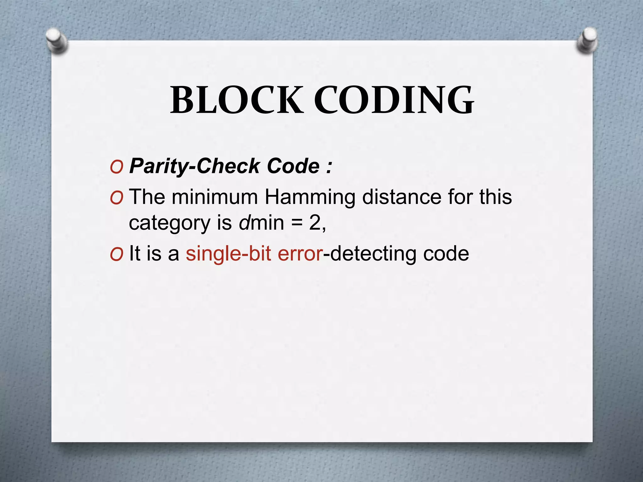 Error Detection and Correction - Data link Layer | PPTX