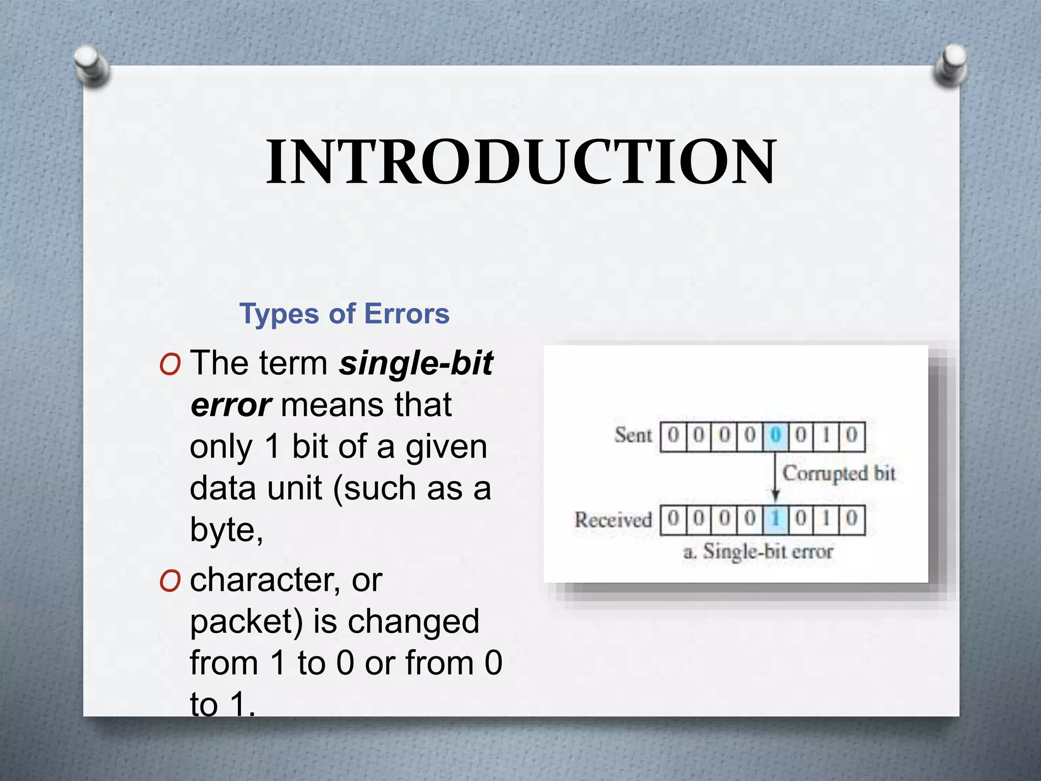 Error Detection and Correction - Data link Layer | PPTX