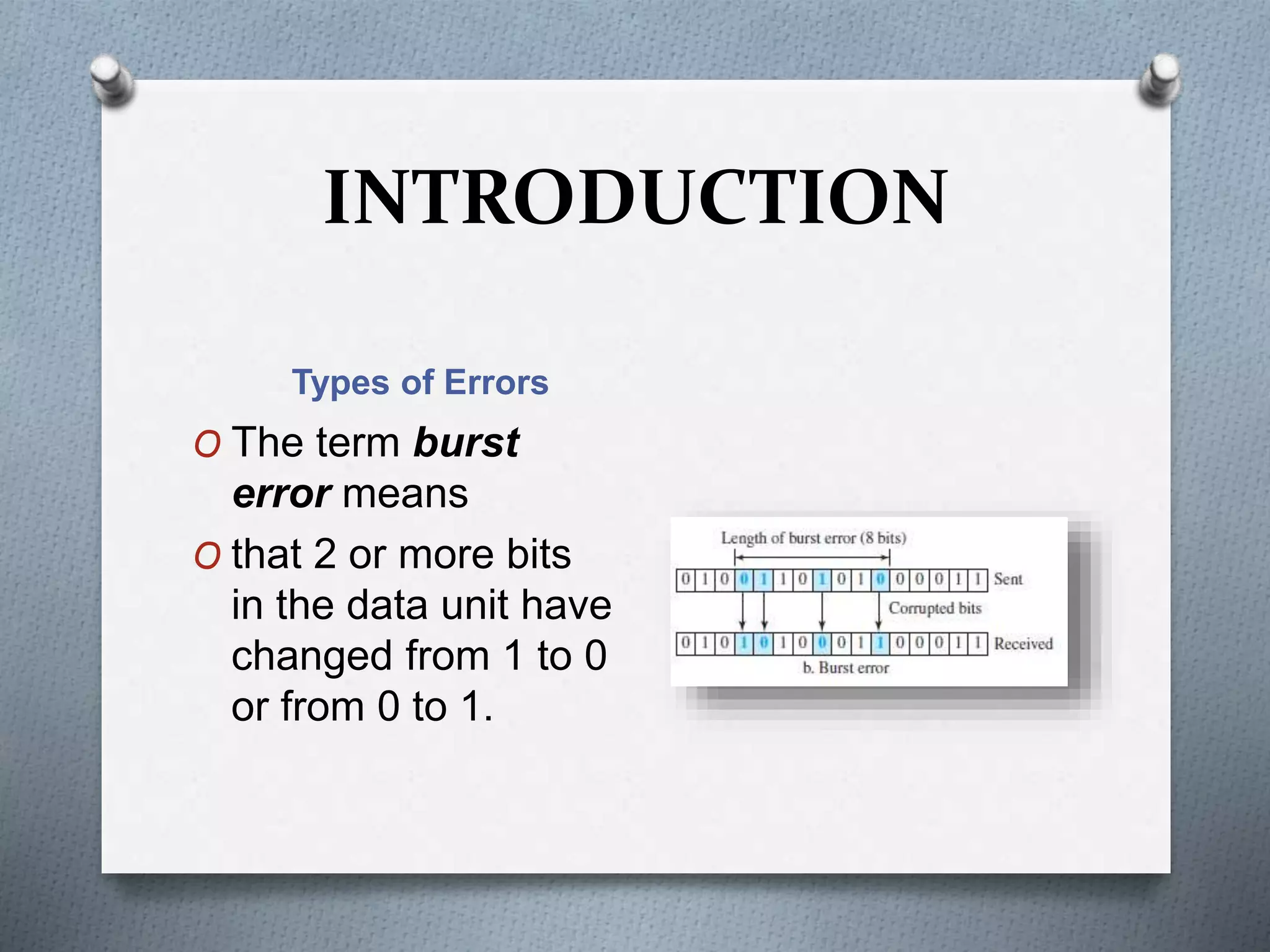 Error Detection And Correction Data Link Layer Pptx 6763