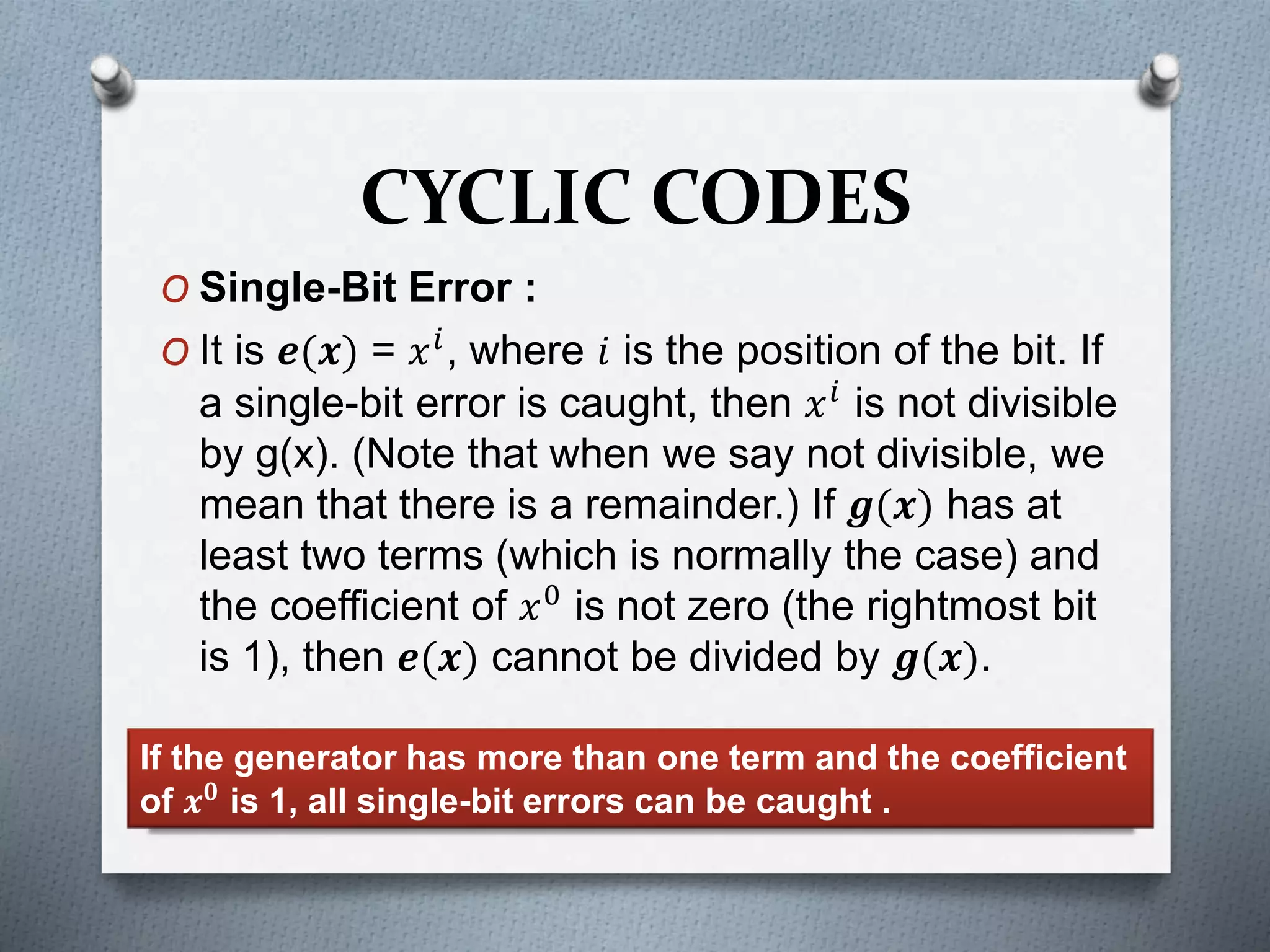 Error Detection and Correction - Data link Layer | PPTX