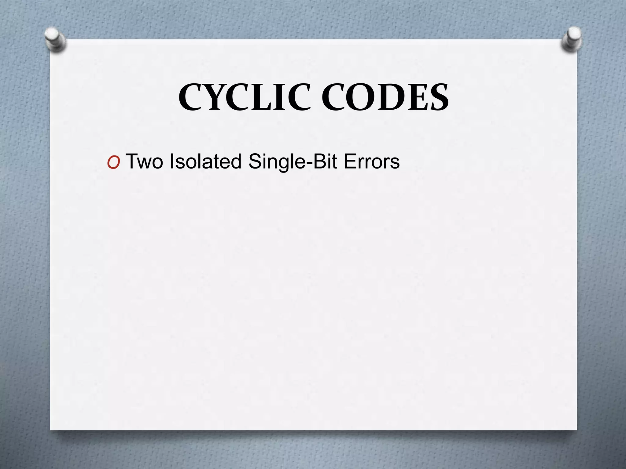 Error Detection And Correction Data Link Layer Pptx