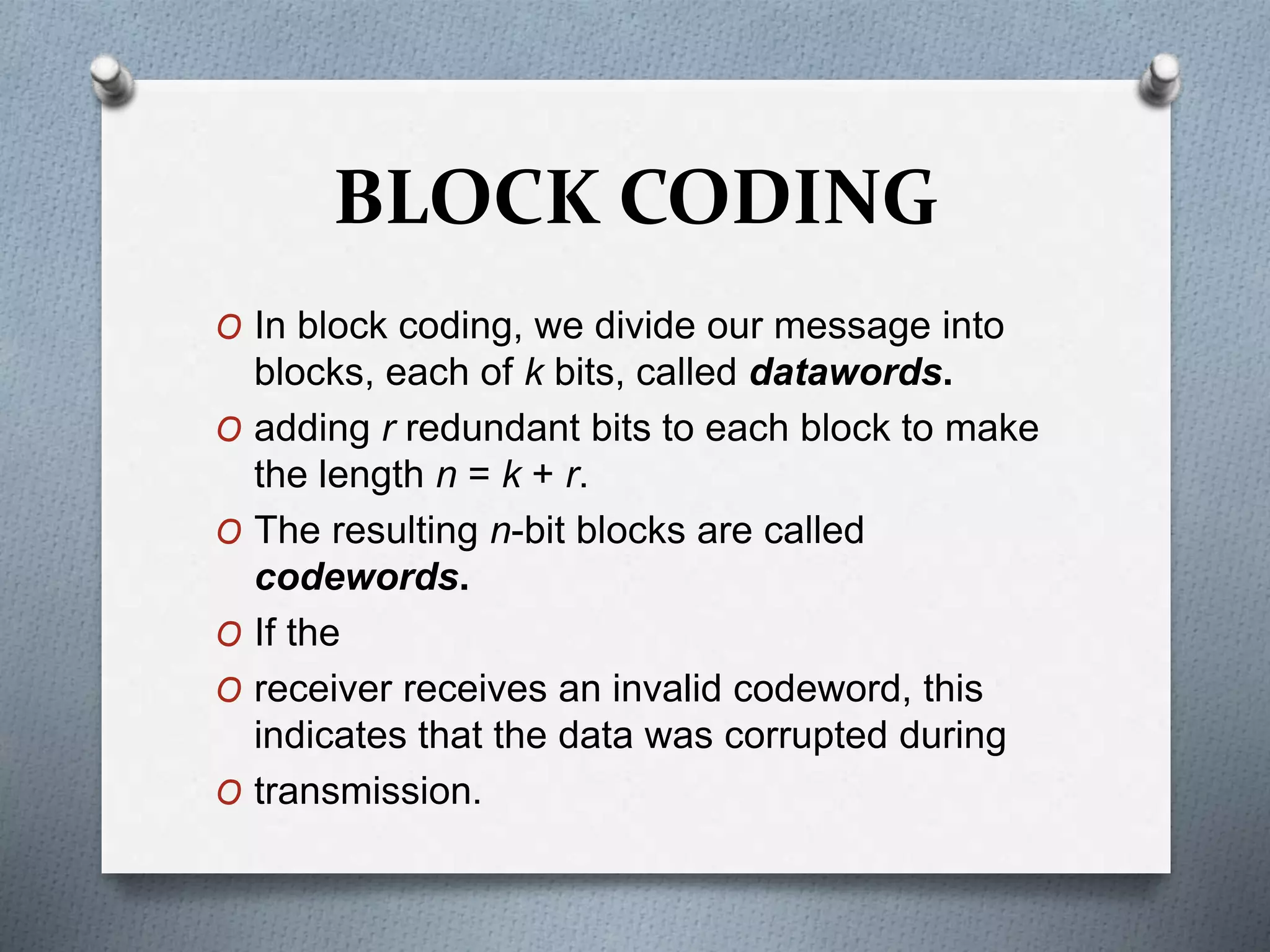 Error Detection and Correction - Data link Layer | PPTX