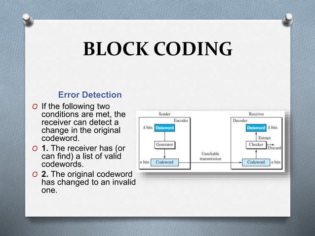Error Detection and Correction - Data link Layer | PPTX