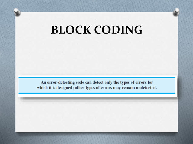 Error Detection And Correction Data Link Layer Pptx