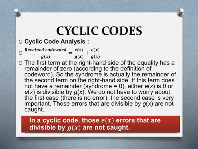Error Detection and Correction - Data link Layer | PPTX