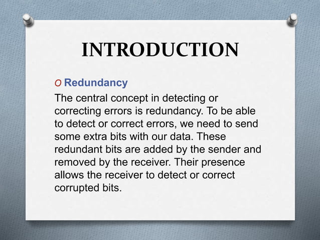 Error Detection and Correction - Data link Layer | PPTX