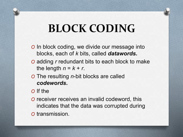 Error Detection and Correction - Data link Layer | PPTX