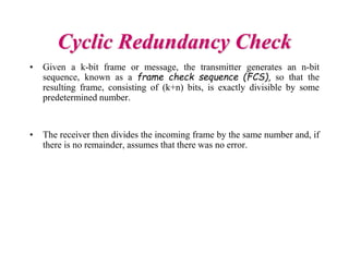Error detection.ppt | Computer Networking | Computing