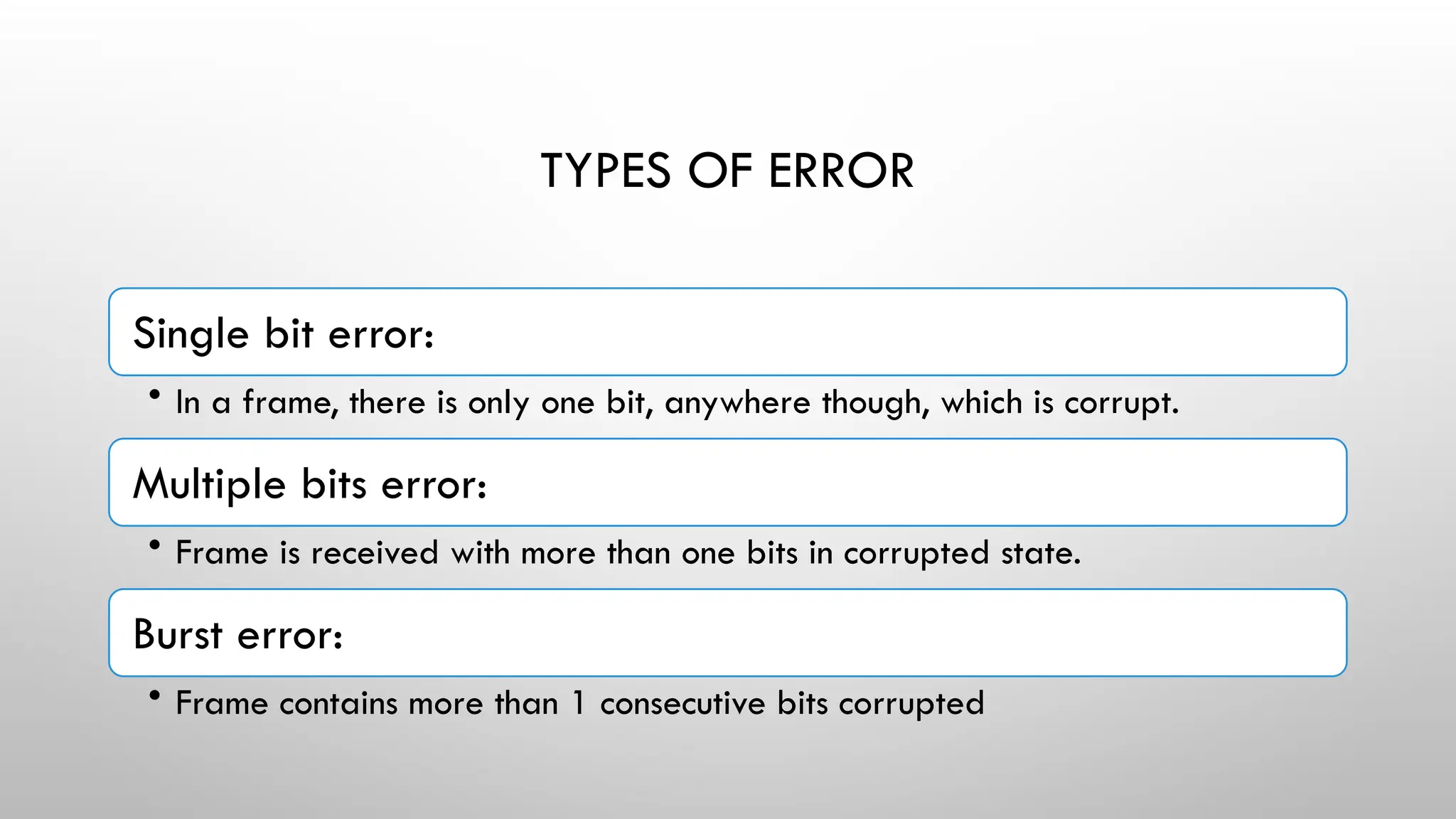 Error Detection in Data link layer or Transport layer | PPTX