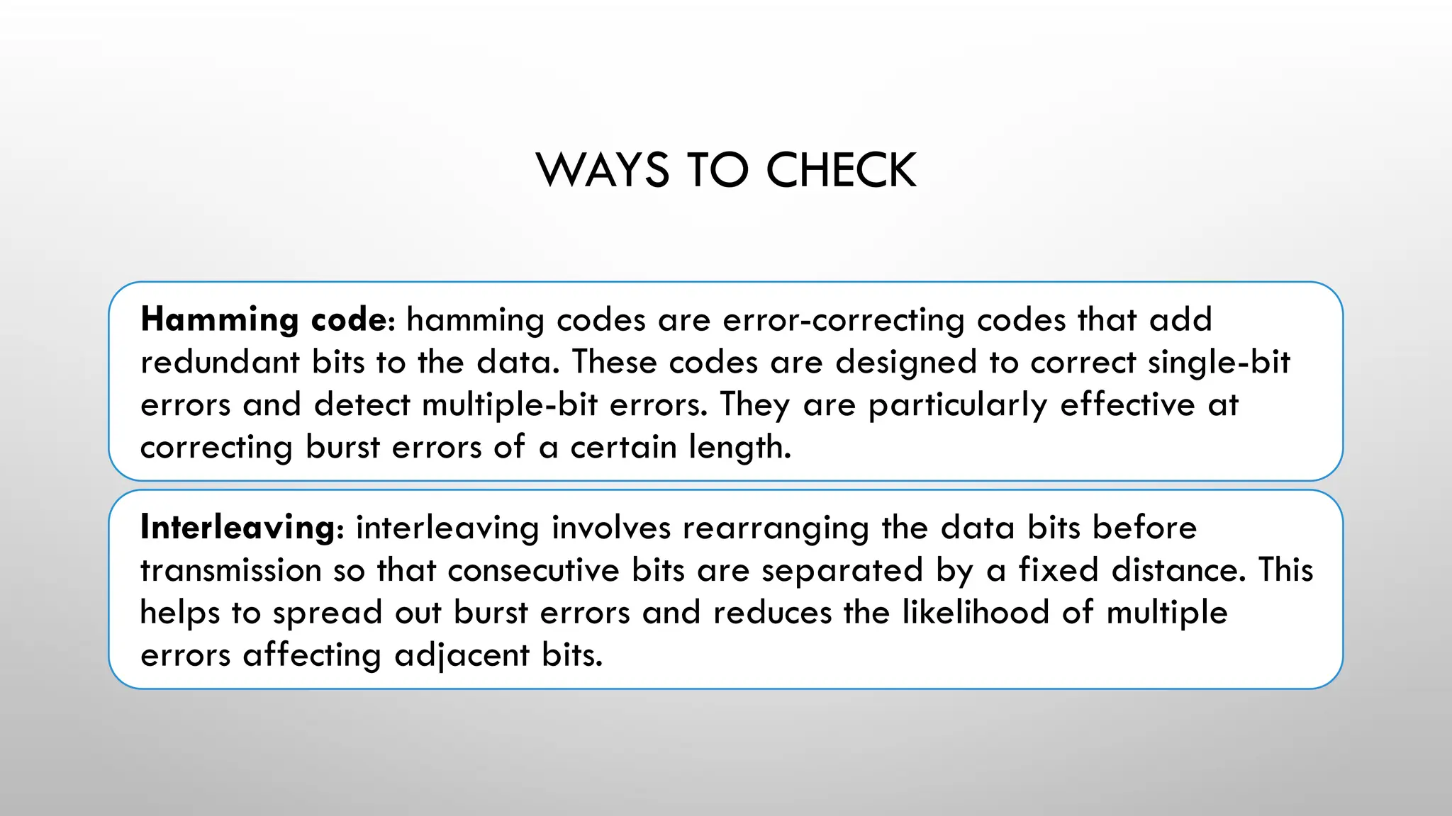 Error Detection in Data link layer or Transport layer | PPTX
