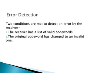 Error detection and correction | PPT